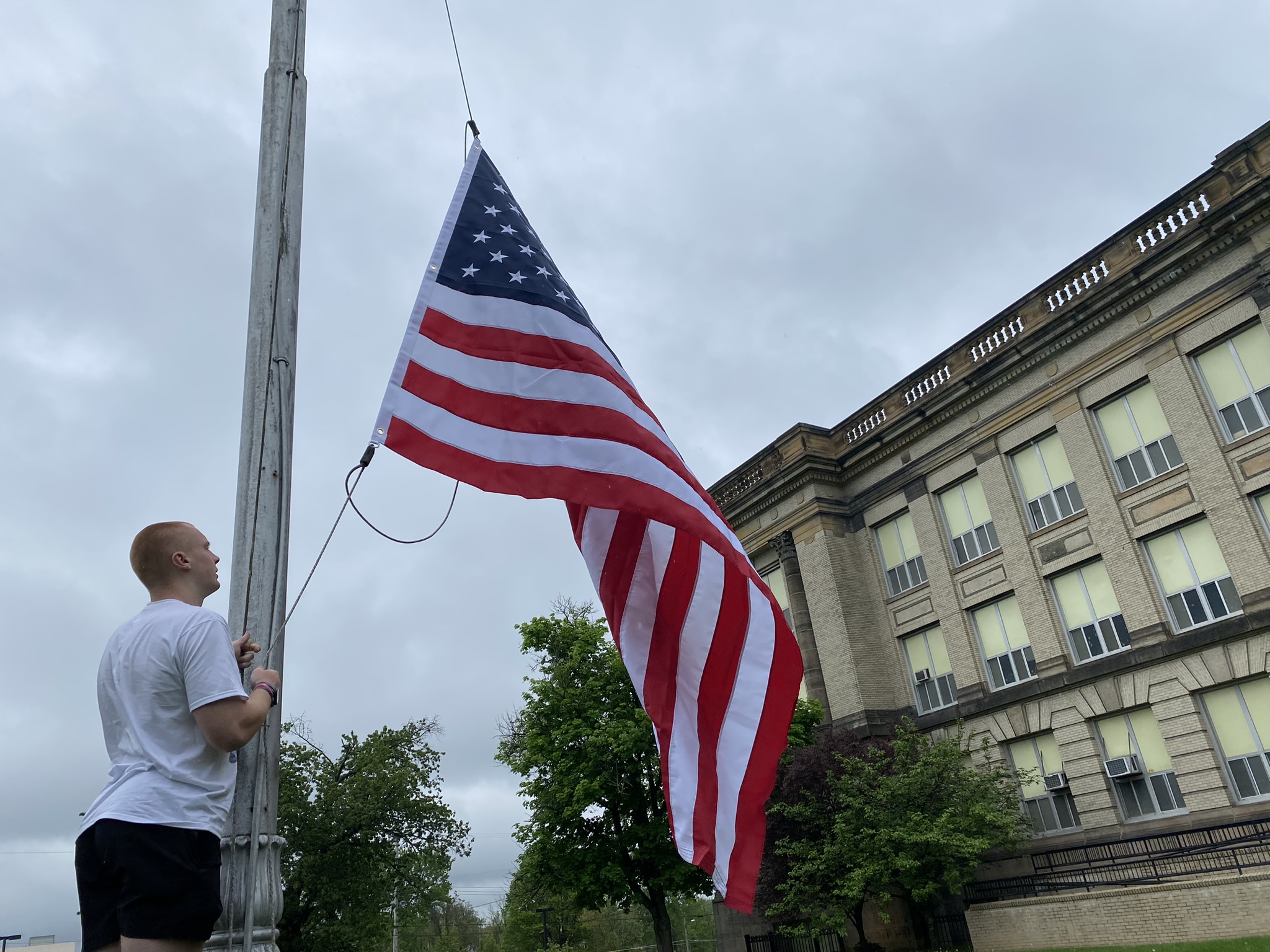 Flag Raising at South High - Youngstown Jubilee Urban Development
